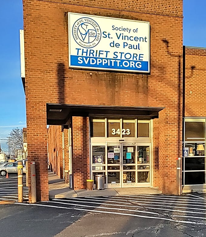 Behind this brick façade lies a treasure trove of furniture, fashion, and fantastic deals with a purpose.