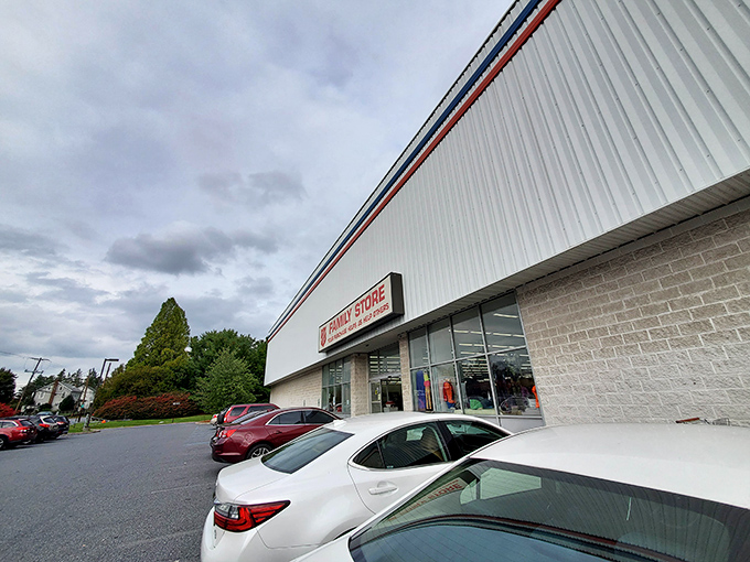 The Salvation Army's massive warehouse silhouette hints at the treasures within. This isn't just shopping—it's an expedition into affordable possibilities!