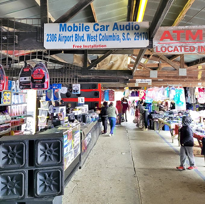 Car audio meets everyday essentials at US 1 Metro. Where else can you upgrade your sound system while buying socks?