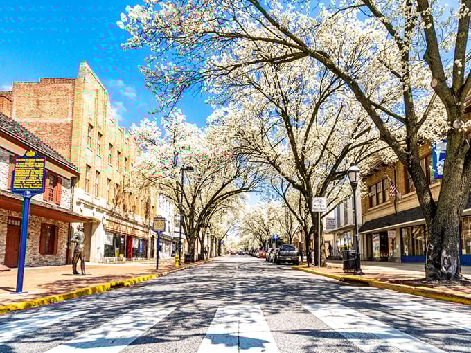 York's main street stretches like a welcome mat, inviting you to discover small-town charm.