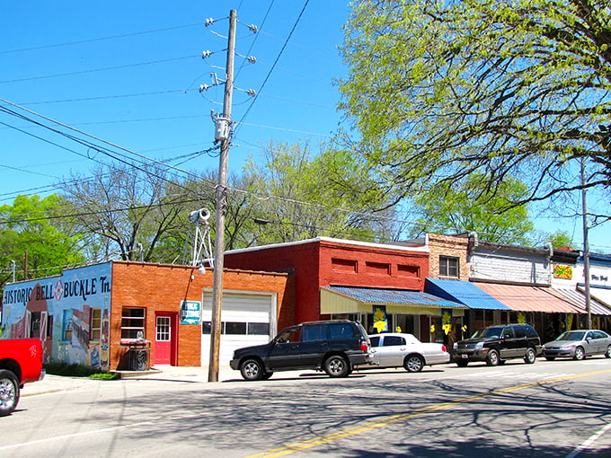 Those historic storefronts in Bell Buckle aren't just preserved – they're still doing business like it's 1955!