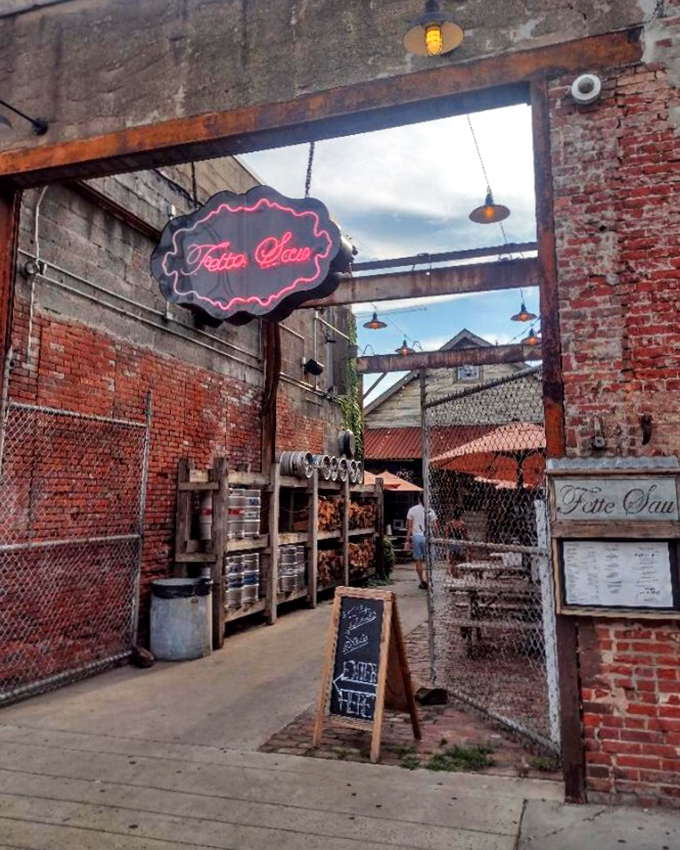 That pink neon glow isn't just a sign—it's Fette Sau's bat signal to serious meat enthusiasts.