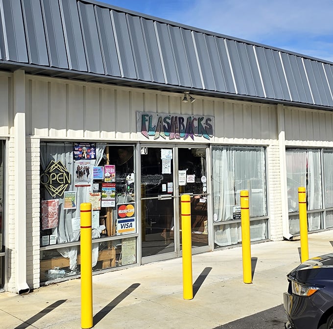 The modest storefront belies the fashion goldmine waiting inside for those with discerning vintage taste buds.