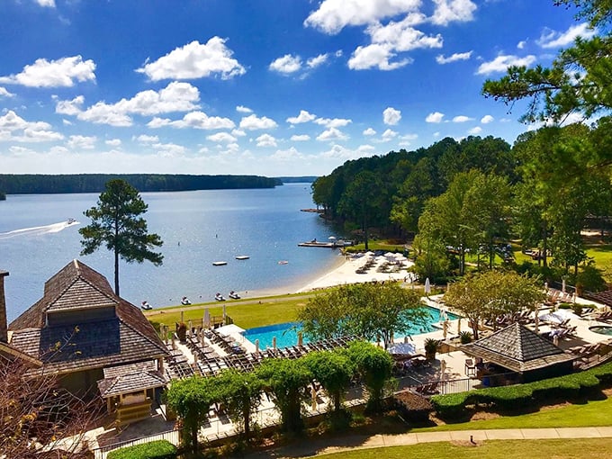 Lake Oconee sparkles like a sapphire in Greensboro's crown, offering postcard-worthy sunsets and water adventures just minutes from historic downtown.
