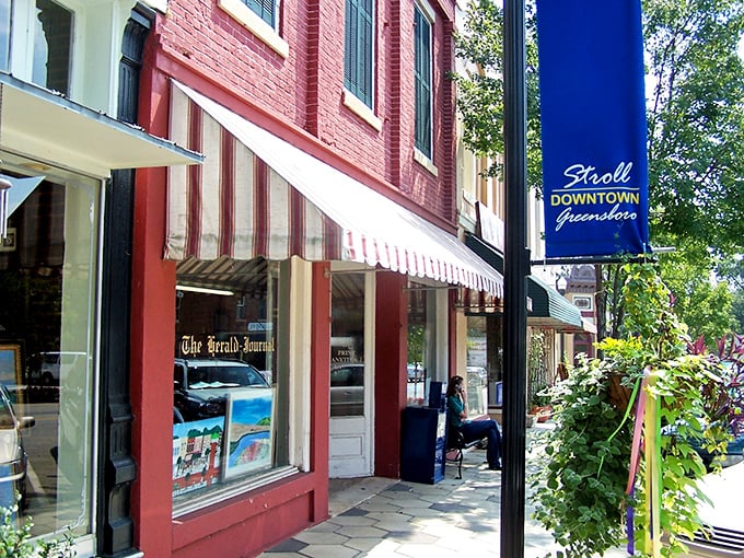 The warm brick buildings of downtown Greensboro have been watching over Main Street since hoop skirts were all the rage.