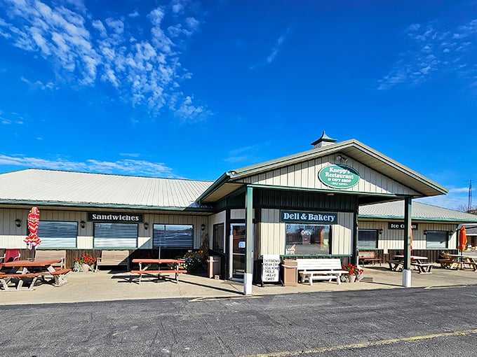 When a restaurant sits this close to the road, you know they're confident about their food. 
