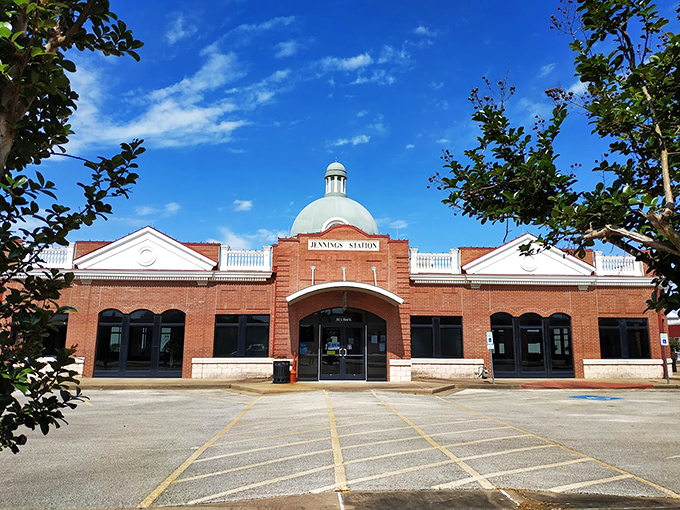 Jennings Station stands as a welcoming gateway to Lufkin, blending classic architectural charm with modern functionality in the heart of East Texas.