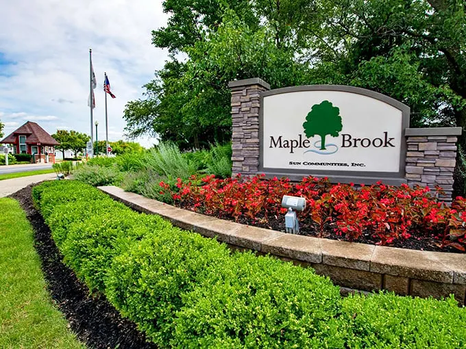 First impressions matter! Maple Brook's entrance garden is maintained with more care than most people give their LinkedIn profiles.