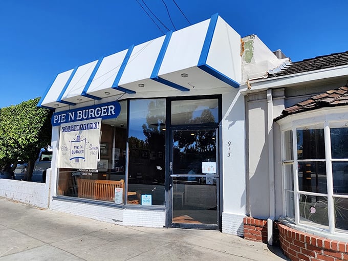 This little white building houses decades of burger wisdom – Pie 'n Burger's retro charm is matched only by their perfectly balanced classic burgers.