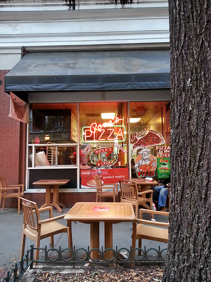Simple storefront, serious pizza – Rosa's proves you don't need flash when you've got flavor.