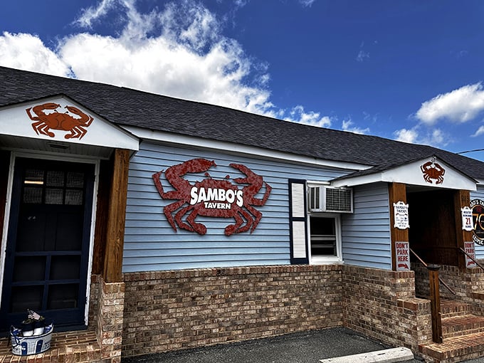 The rustic charm of Sambo's promises an authentic crab feast experience that locals have treasured for generations.