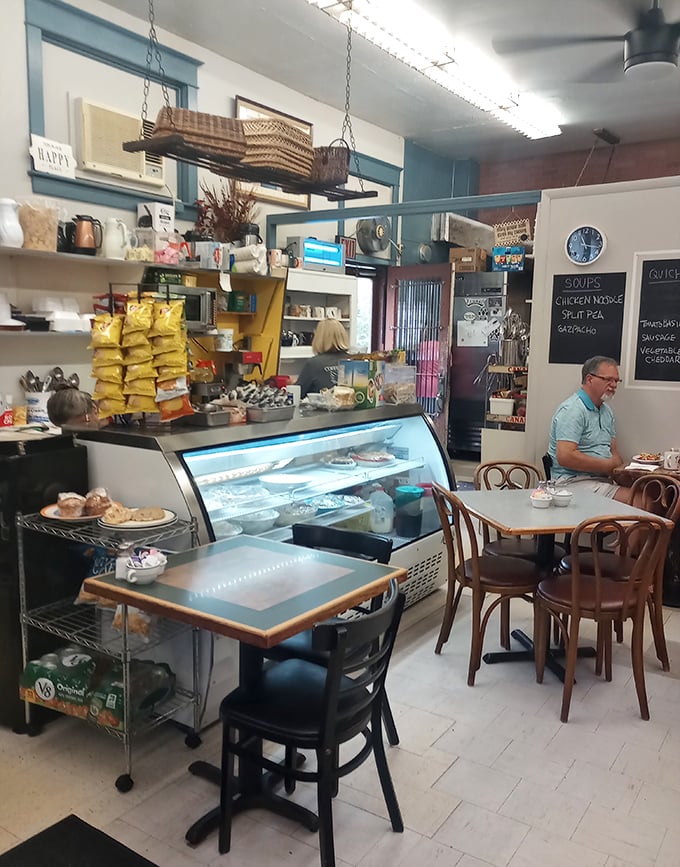Inside Syb's cozy interior, time slows down just enough to savor every bite in this charming neighborhood institution.