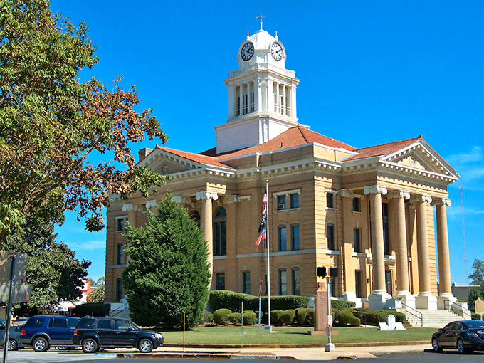 This majestic courthouse isn't just the heart of Thomaston—it's a reminder that small-town Georgia knows how to do elegant on a budget.