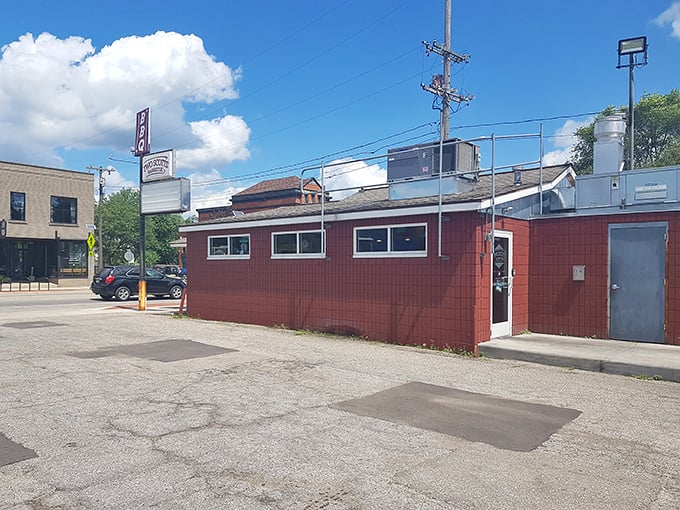 "Sometimes the best barbecue comes from the most unexpected places. No fancy frills needed when the meat speaks for itself."