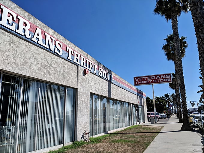 Shopping with purpose – this Veterans Thrift Store turns your bargain hunting into community support, all under that classic Long Beach sky.