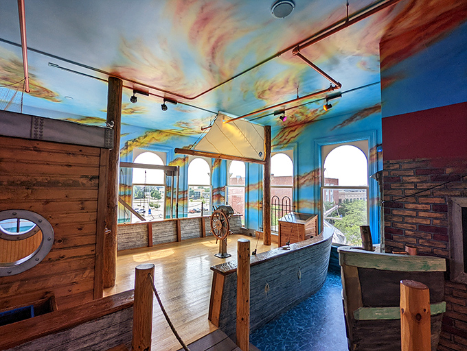 Step aboard imagination's vessel at the Above & Beyond Children's Museum, where even grandparents find themselves saying, "Just five more minutes!"