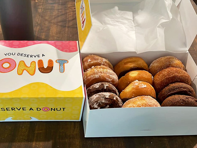 The colorful box promises joy inside, and delivers with an assortment that makes choosing just one like picking a favorite child—impossible.
