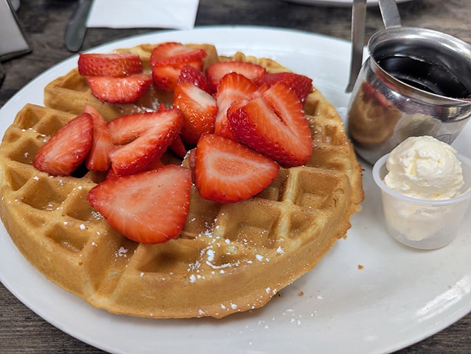 Belgian waffles that make you question your life choices – why haven't you been eating these every morning since you learned to operate a fork?