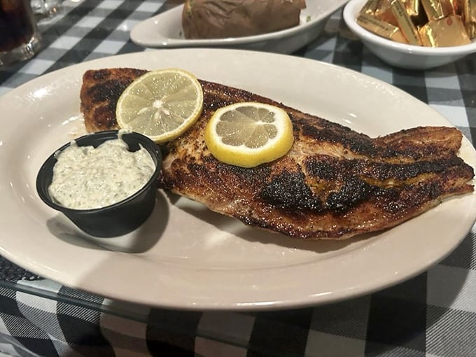 Blackened snapper that's been kissed by Cajun spices and served with citrus brightness that awakens every taste bud.