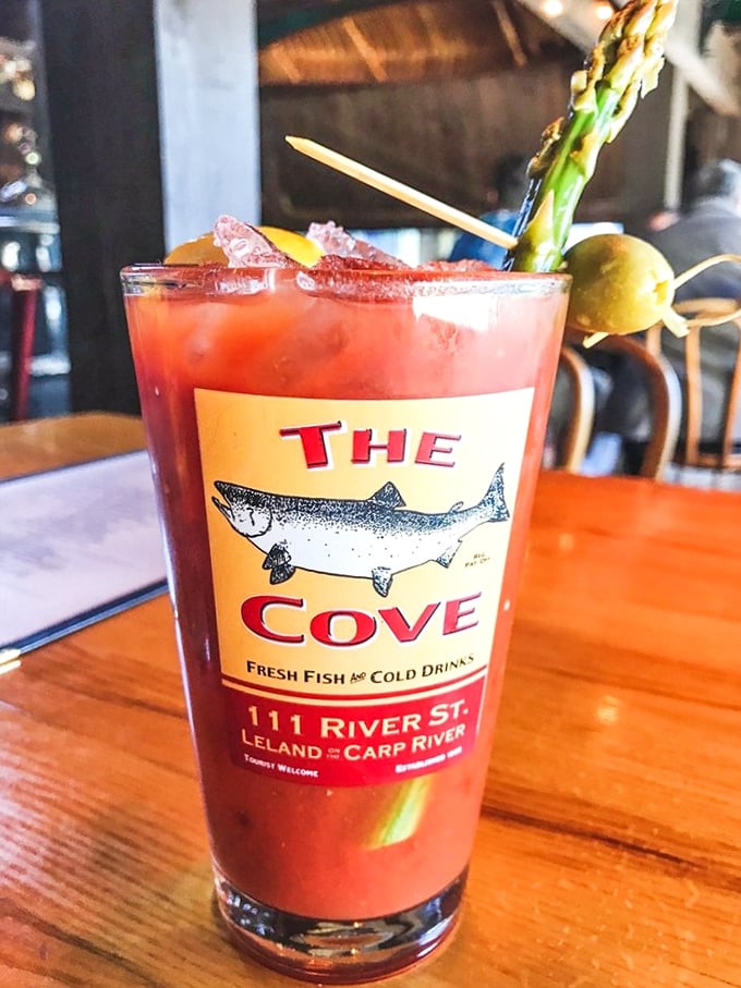 The Bloody Mary that launched a thousand road trips. That garnish isn't just decoration—it's a preview of coming attractions.