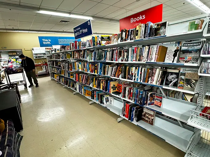 Literary treasures await the patient browser. From bestsellers to obscure gems, these shelves are where books begin their second chapters.