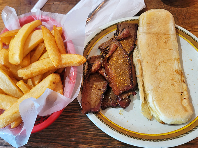 Brisket that doesn't just melt in your mouth—it starts a tiny flavor festival that your taste buds will talk about for weeks.