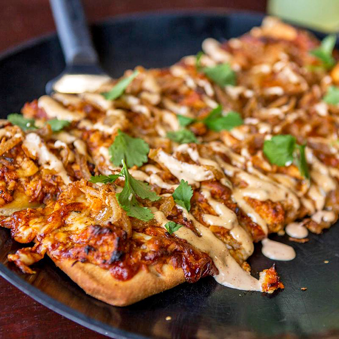 Bruschetta that doesn't mess around – generous toppings, fresh tomatoes, and herbs that weren't born in a plastic container. 