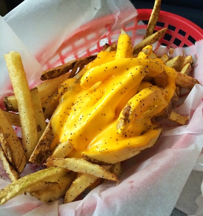 These aren't just cheese fries—they're a golden, crispy delivery system for that liquid sunshine Cheez Whiz that Philly has somehow elevated to culinary art.
