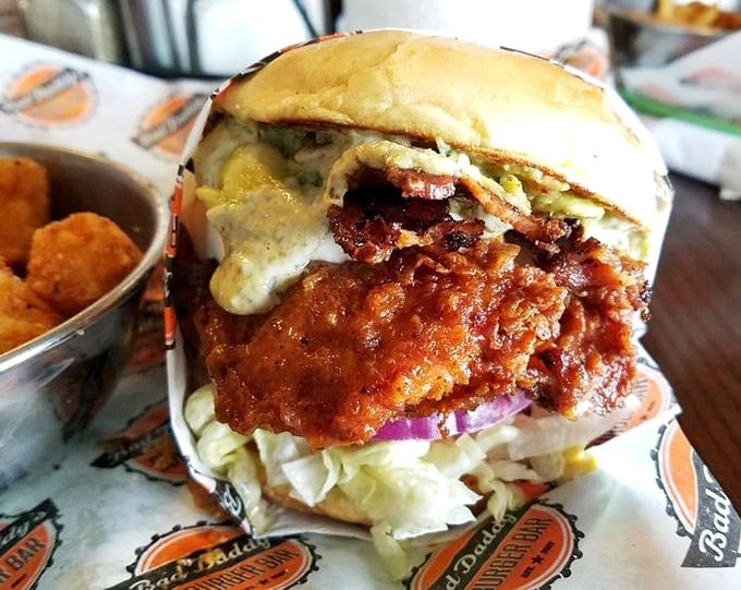 Meet the chicken sandwich that makes you question your burger loyalty—crispy, saucy, and demanding to be photographed before it's devoured.