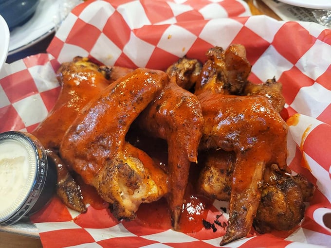 These wings aren't just tossed in sauce—they're having a full-blown flavor affair with it. Crispy, saucy, and unapologetically bold.