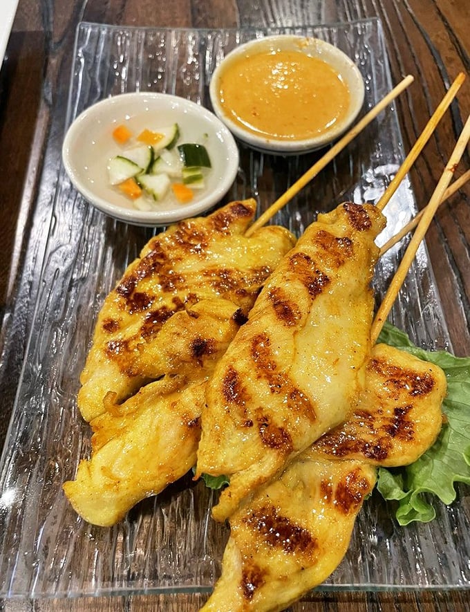 Chicken satay skewers that prove simple ingredients can create extraordinary flavor experiences.