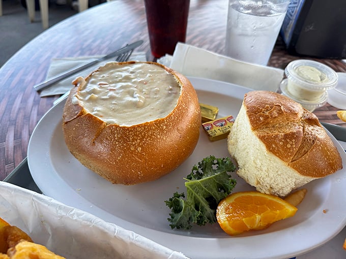 This bread bowl of clam chowder is California's answer to New England—a creamy, clam-studded masterpiece that makes foggy days worthwhile.