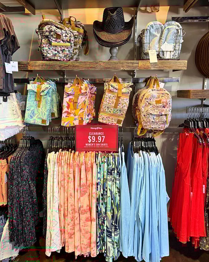 Clearance never looked this colorful—women’s sun shirts for just $9.97, ready to brighten your day with vibrant, vacation-ready style.