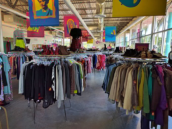 Racks upon racks of clothing options that would make your closet jealous and your wallet surprisingly happy.