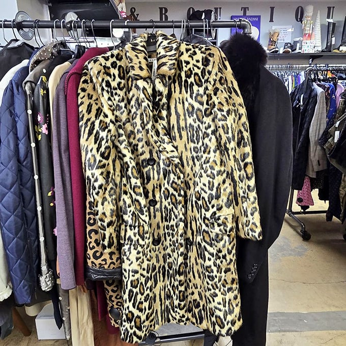 That leopard print coat is having a moment, and honestly, who among us hasn't wanted to channel our inner Dynasty?