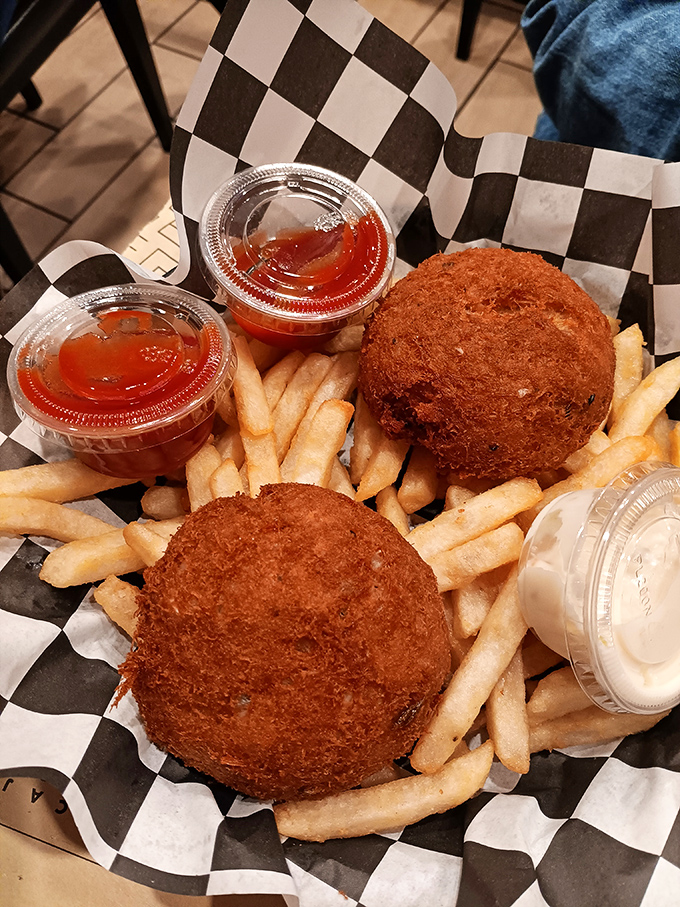 These crab cakes aren't just food; they're Baltimore's edible ambassadors, proudly representing Maryland's seafood legacy.