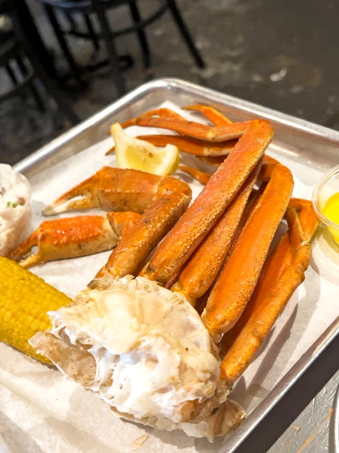 Crab legs: Nature's way of making you work for your food while simultaneously making it worth every effort.