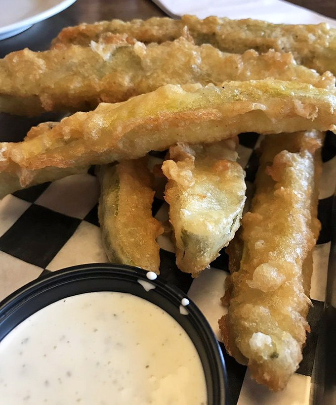 These aren't just fried pickles—they're crunchy little flavor bombs that make you wonder why you ever ate pickles any other way.