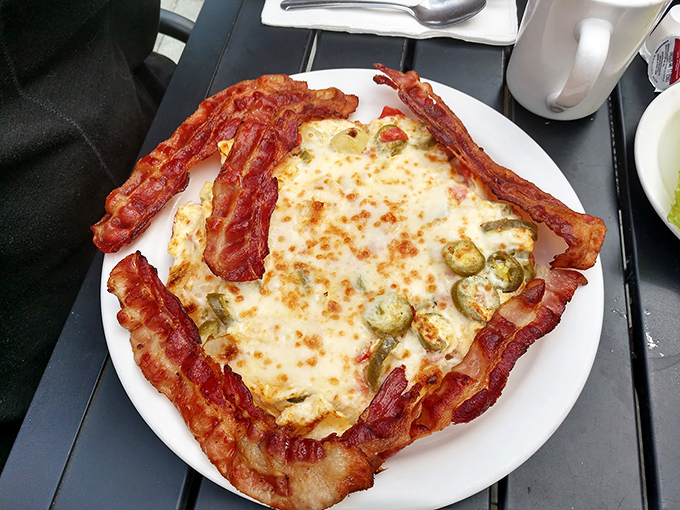 Breakfast with a side of virtue. That egg white frittata with its splash of hot sauce proves healthy eating doesn't have to be a punishment.