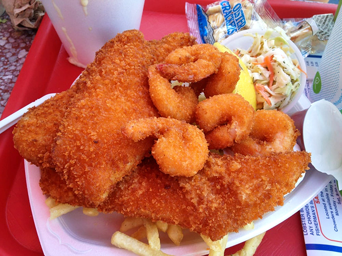 Crispy on the outside, tender within—this fish and chips doesn't need a British accent to speak the universal language of comfort food perfection.