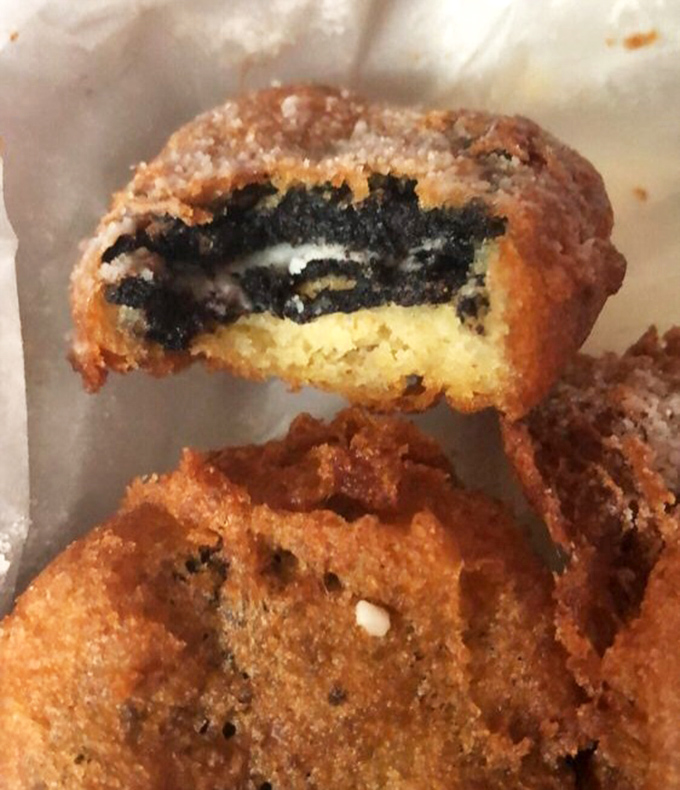 Fried Oreos: Where cookie meets carnival in a warm, crispy embrace. Diet plans come here to die happy.