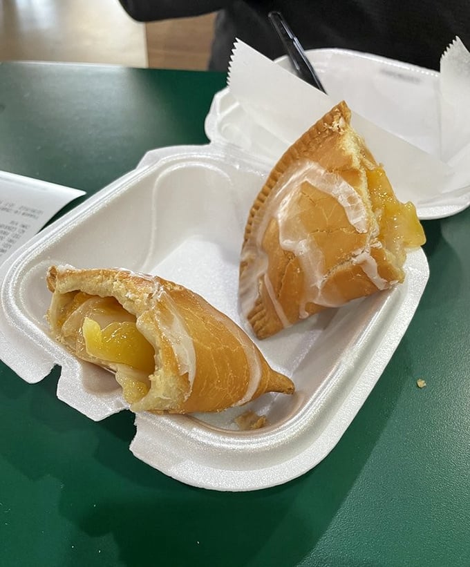 Fried peach pies: pastry pockets of pure joy. Like grandma used to make, if your grandma was a culinary genius.