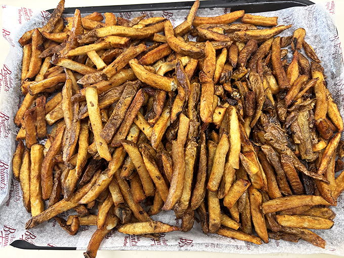 Fries that don't know they're supposed to be sidekicks. Perfectly golden, slightly irregular, and ready to soak up any sauce that comes their way.