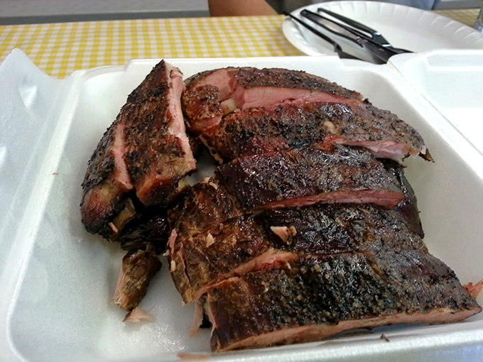 These ribs have the perfect "tug"—BBQ-speak for that magical texture between falling off the bone and needing a chainsaw.