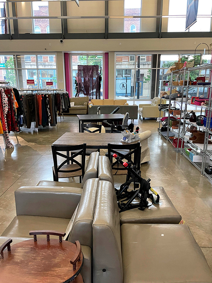 The furniture section showcases an impressive array of seating options—from contemporary to classic—arranged in vignettes that help you envision them in your own space.