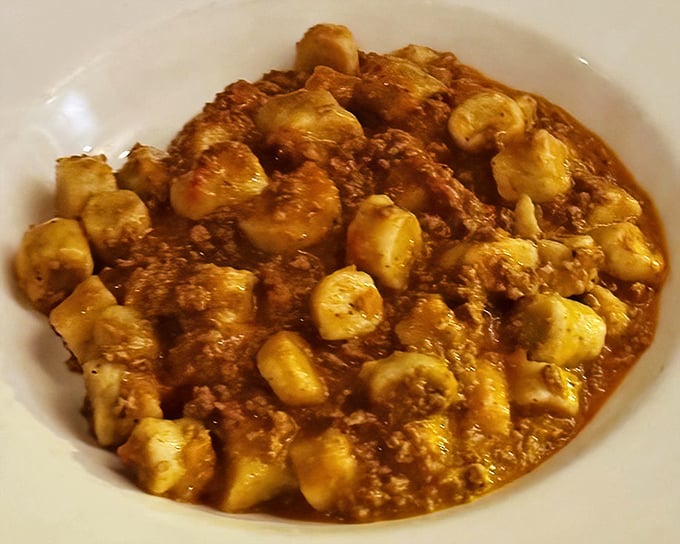 Gnocchi Bolognese that would make an Italian grandmother weep with joy—and possibly take notes for her own recipe.