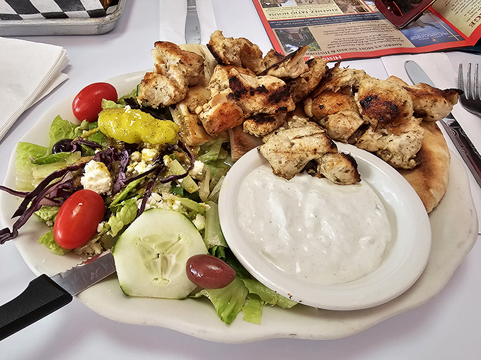 Fresh Greek salad proving that healthy choices can be just as satisfying as comfort food.