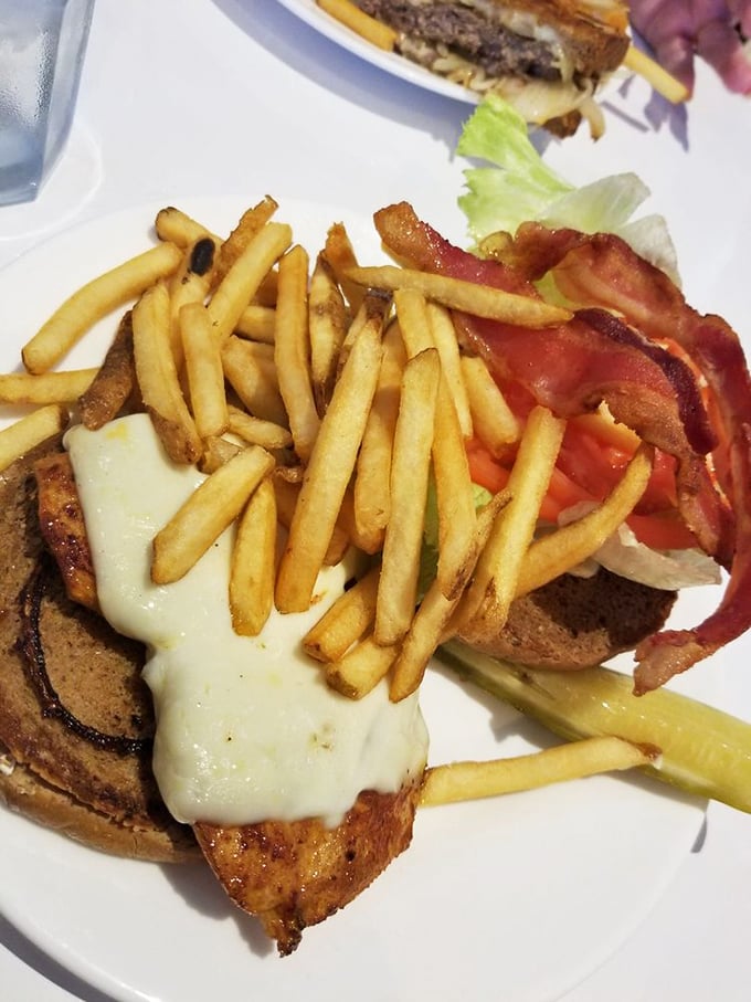 That perfectly toasted bread, melted cheese, and crispy bacon aren't just sandwich components—they're the holy trinity of lunchtime satisfaction.