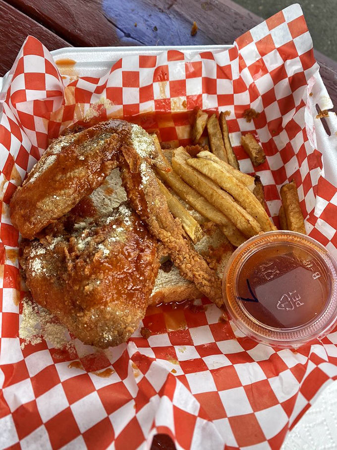 Honey hot sauce creates that perfect sweet-heat marriage. Like a first date that ends in fireworks, these wings don't mess around.