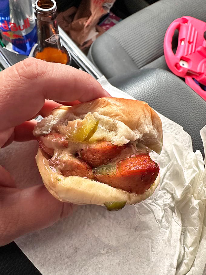 Not just a burger joint! Their hot dogs get the same loving treatment—nestled in a soft bun with that signature sweet relish.